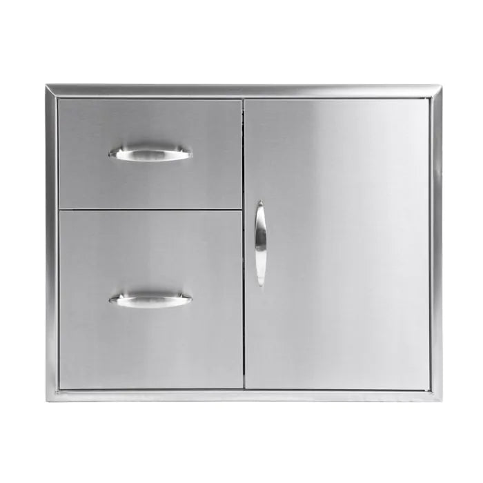 Turbo - 31" S/S Door Drawer Combo – BuckWildGrills